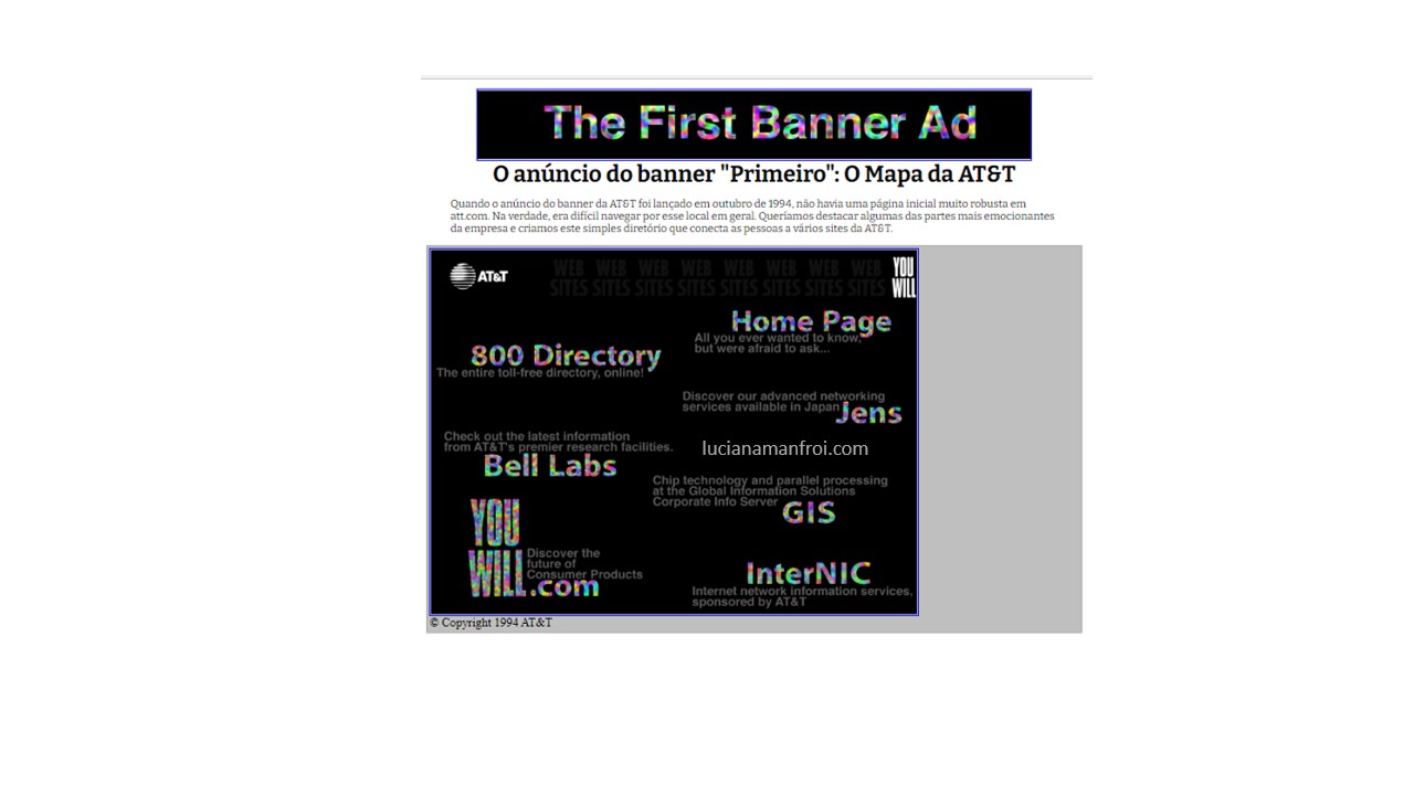 Publicidade online: o primeiro banner na web – Luciana Manfroi